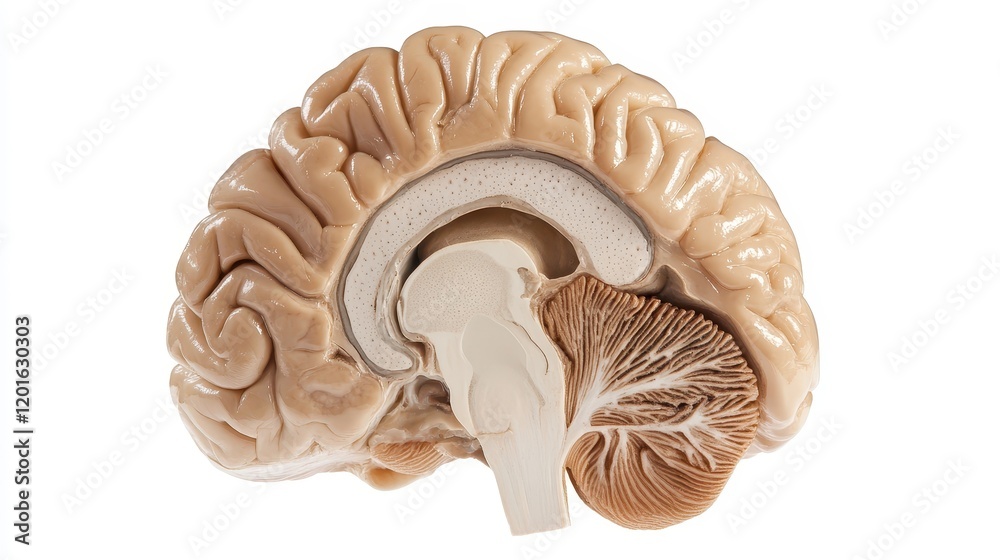 Infographic of the Parietal Lobe Structure Stock Photo | Adobe Stock