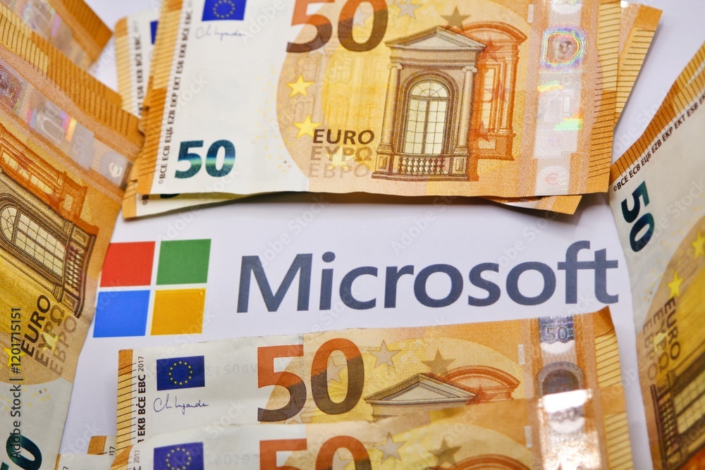 January 17th, Florence Italy, In this photo illustration, Microsoft ...