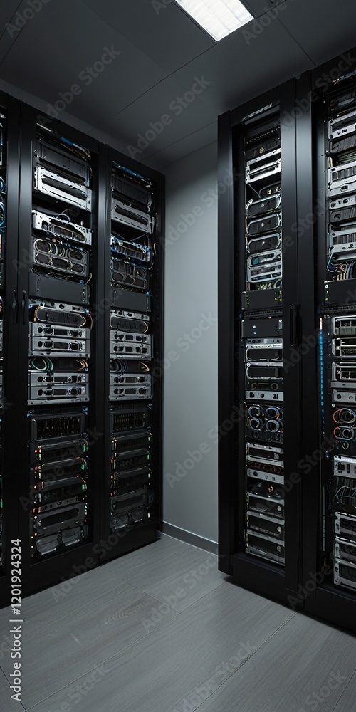 erver rooms,room with servers,data center,,server rack with servers ...