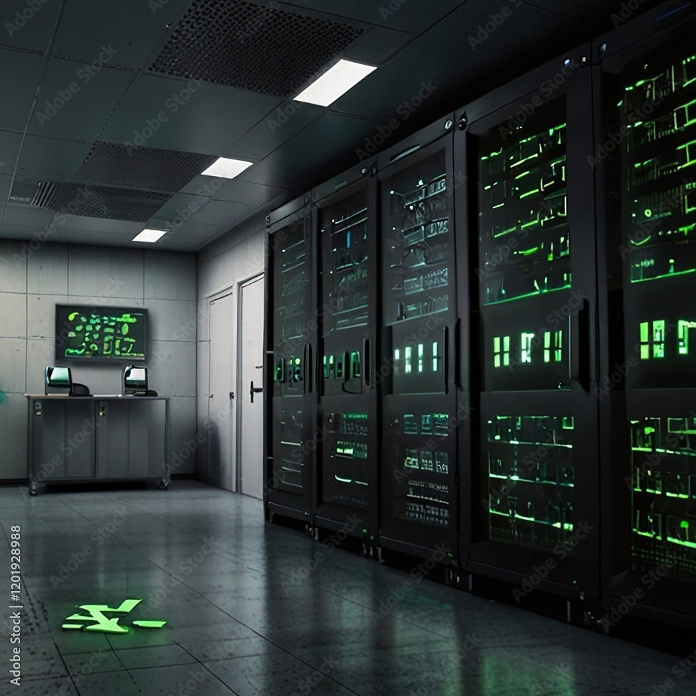 server rooms,room with servers,data center,,Server room with server tower,server rack with ...