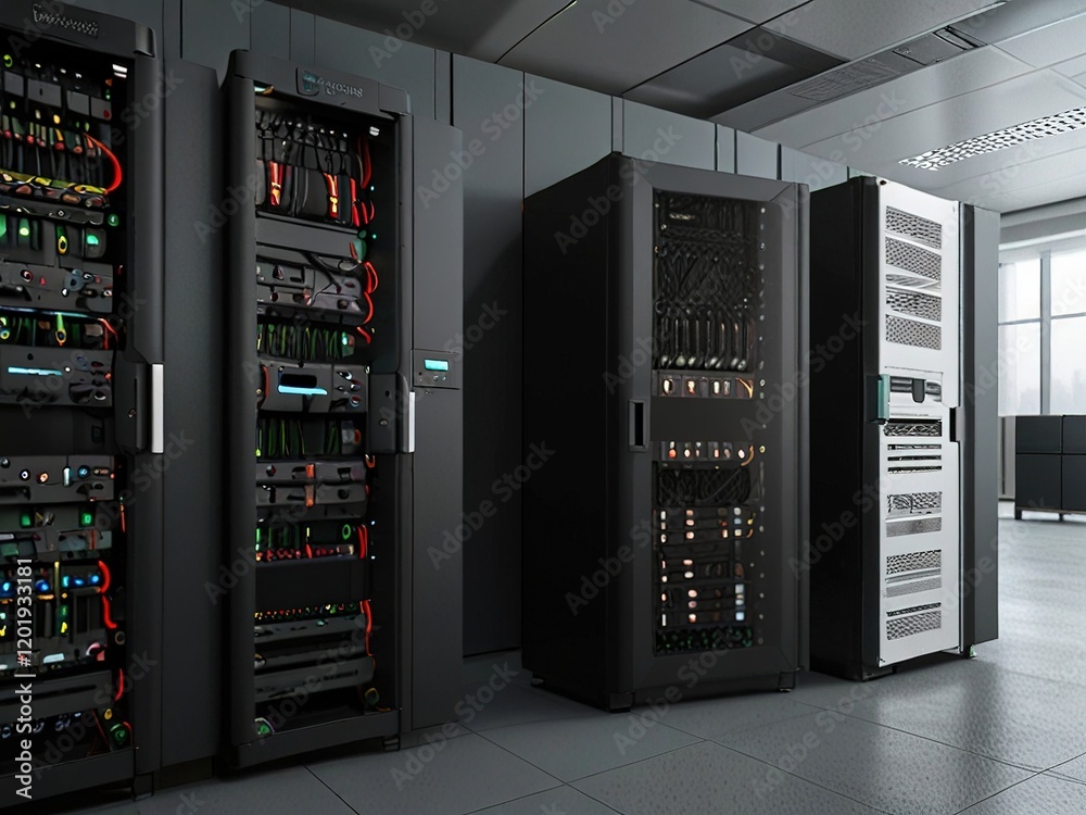 server rooms,room with servers,data center,,Server room with server ...