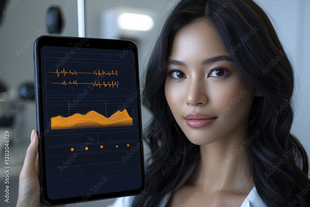 mockup showcases medical dashboard interface detailed graphs and ...