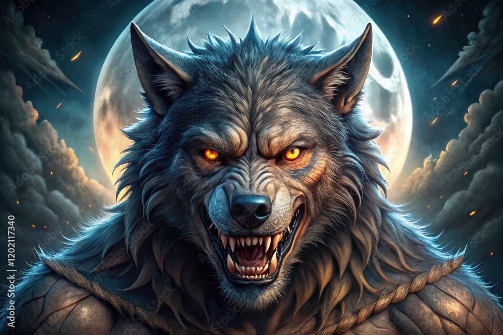 AI art captures a werewolf's ferocious metamorphosis under the full ...