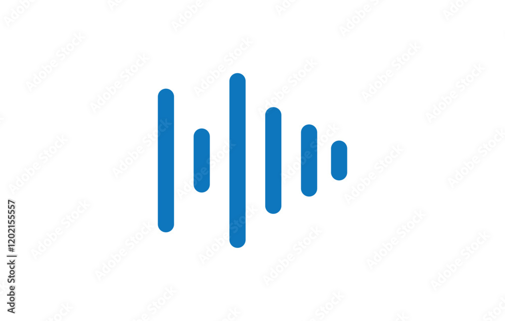 Podcast soundwave line of voice. Record music player. Mobile talk track ...