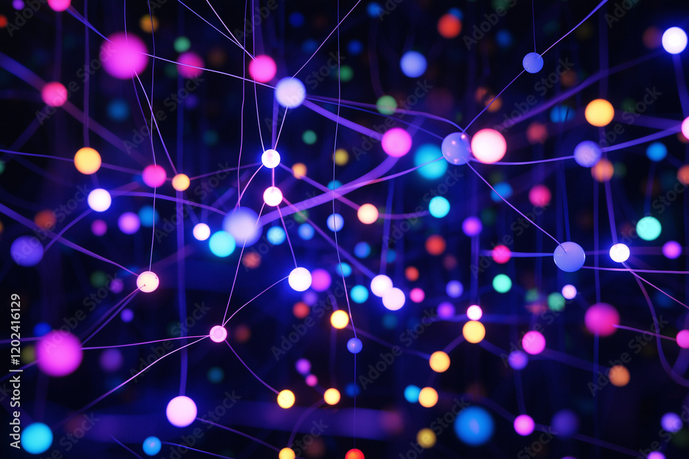 Global Network: Abstract IoT Visualization of Connected Devices and ... Global Network: Abstract IoT Visualization of Connected Devices and ...