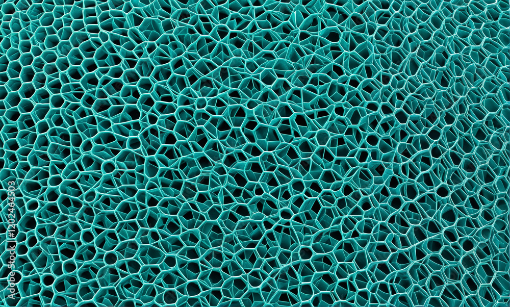 A microscopic view of intricate crystal lattice structures within a ...