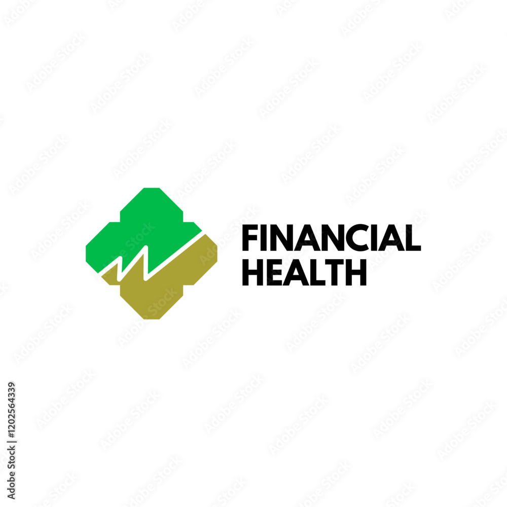 Financial health logo design represents stability and wealth growth ...