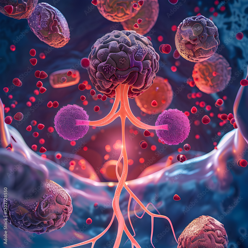 Detailed Human Endocrine System Infographic Illustrating the Role and ...
