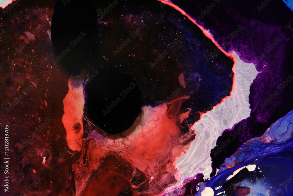 Liquid art! Made from liquid art using water, paint, soap, oil and inks ...