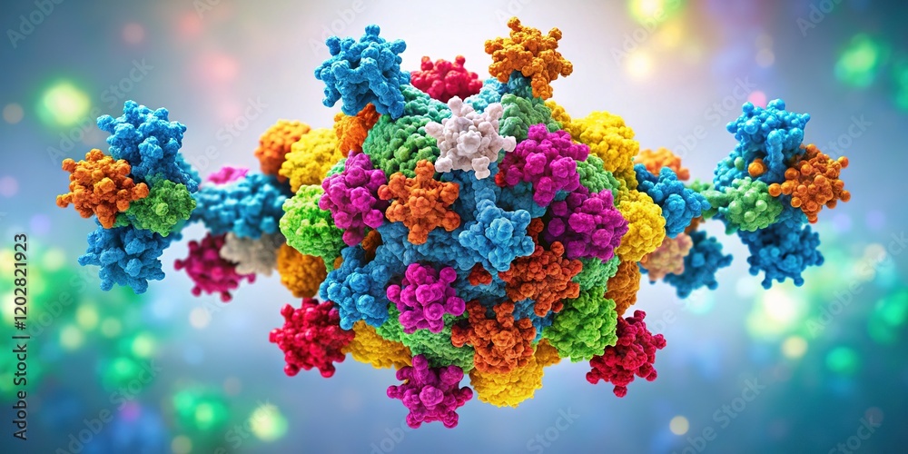 Antibody IgE Antigen Structure - Molecular Biology Visualization Stock ...
