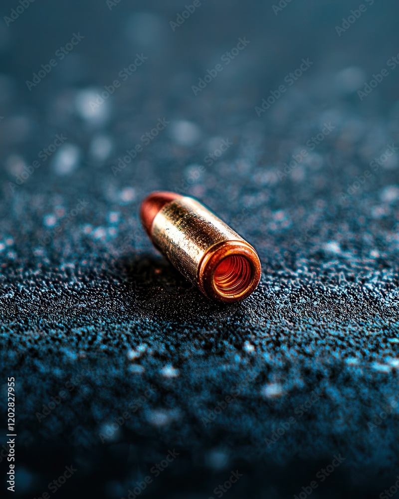 Forensic investigation scene crime location bullet casing dark ...