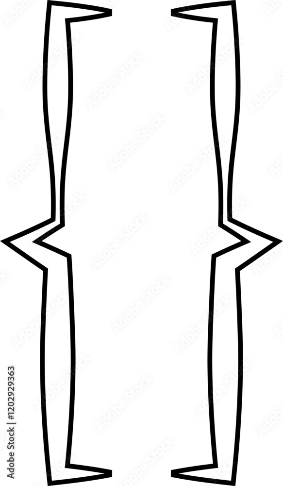 Curly double braces. Symmetric brackets pair, punctuation symbol for ...