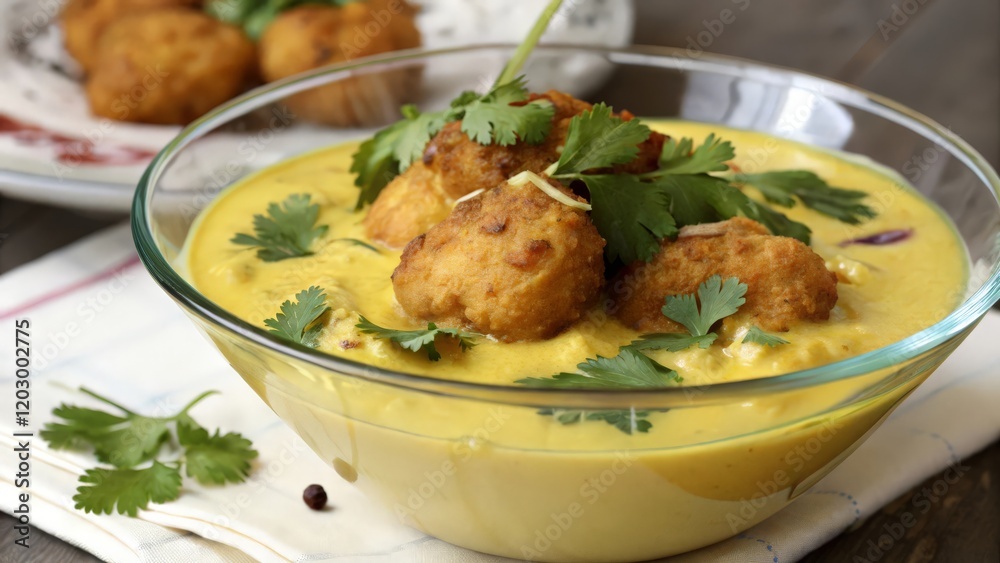 Rajasthani Kadhi Pakora with Spiced Yogurt Gravy and Fried Dumplings ...