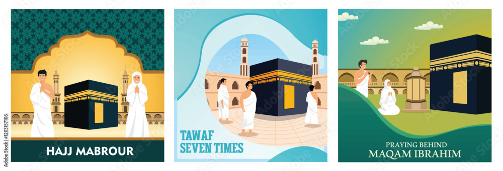 PrintHajj Celebration. Muslims perform the Tawaf Ritual around the ...