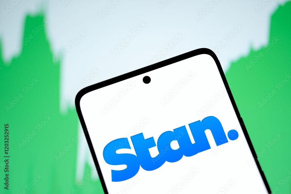 Dhaka, bangladesh- 19 Nov 2024: Stan logo is displayed on smartphone ...