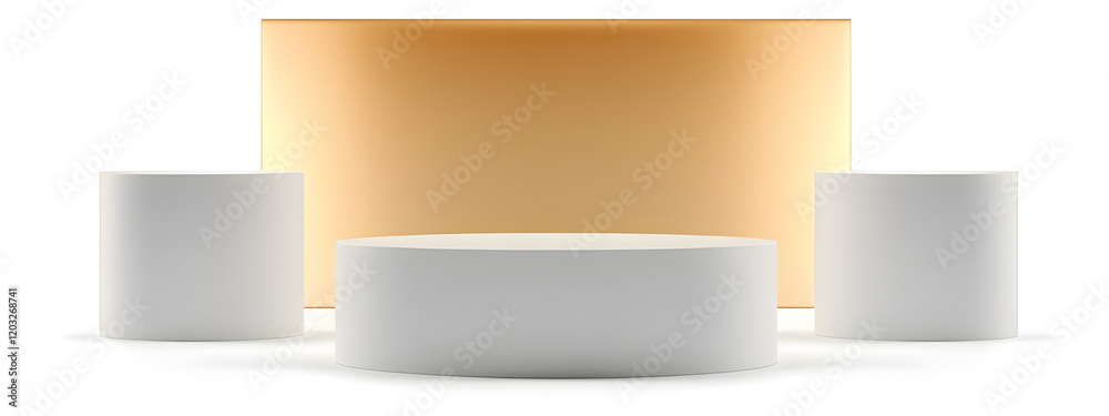 Blank winner podium platform stage isolated on png background with ...