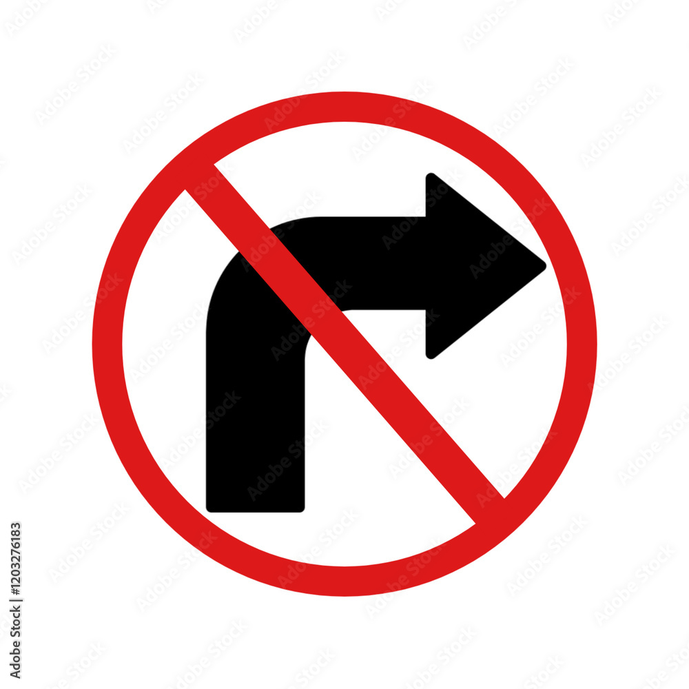 Rounded traffic signal in red and white, isolated on transparent ...