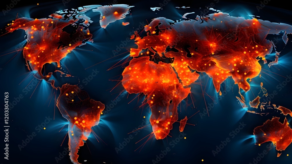 Detailed Digital Map Of Hmpv Infection Hotspots Worldwide Visualizing The Global Spread And