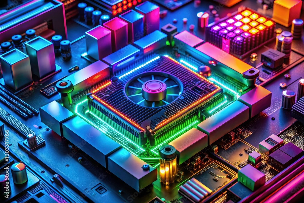 Drones capture stunning aerial views of glowing PC internals ...