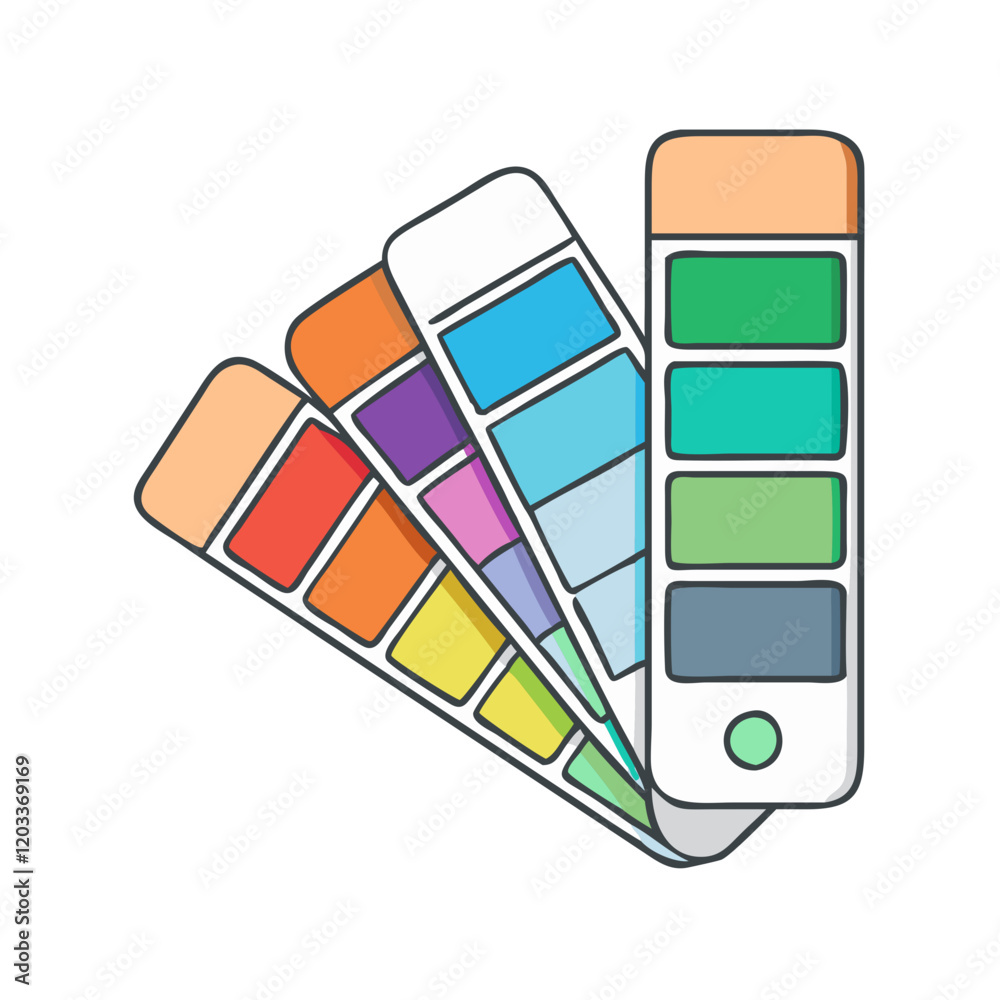 paint color swatches icon, paint color swatches vector illustration-simple illustration of paint ...