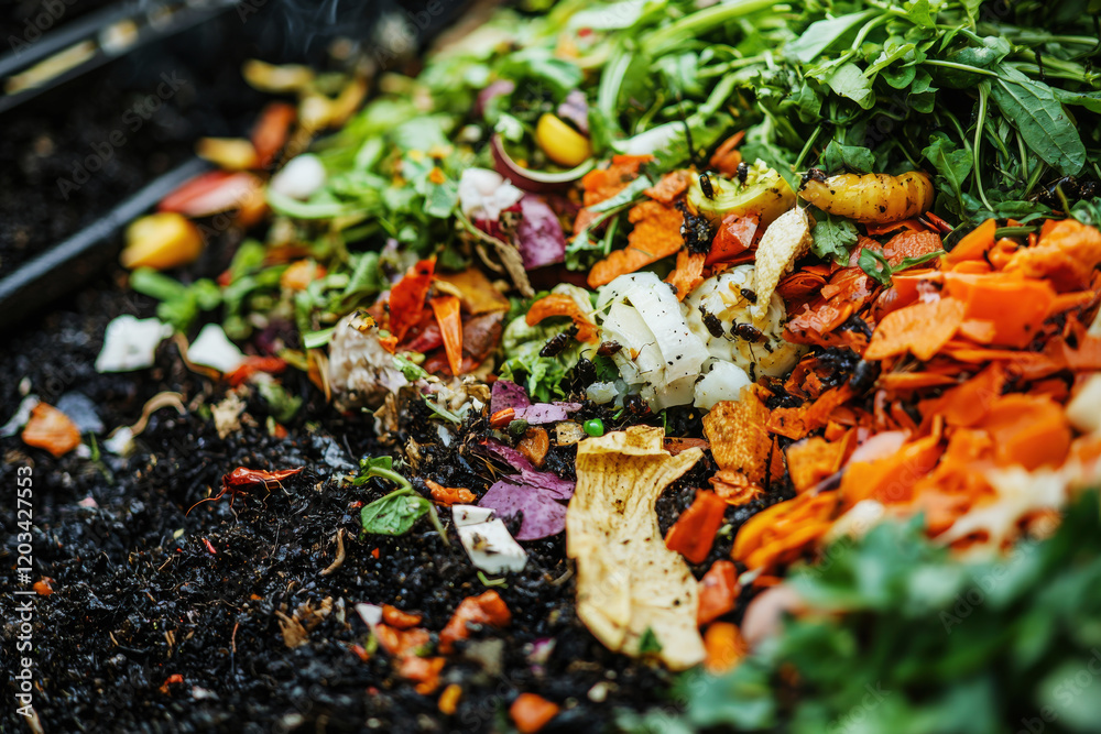 Composting organic waste to create nutrient-rich soil at a community ...