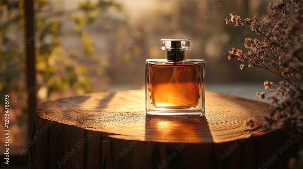 Captivating wooden elements of sandalwood and cedarwood in premium ...