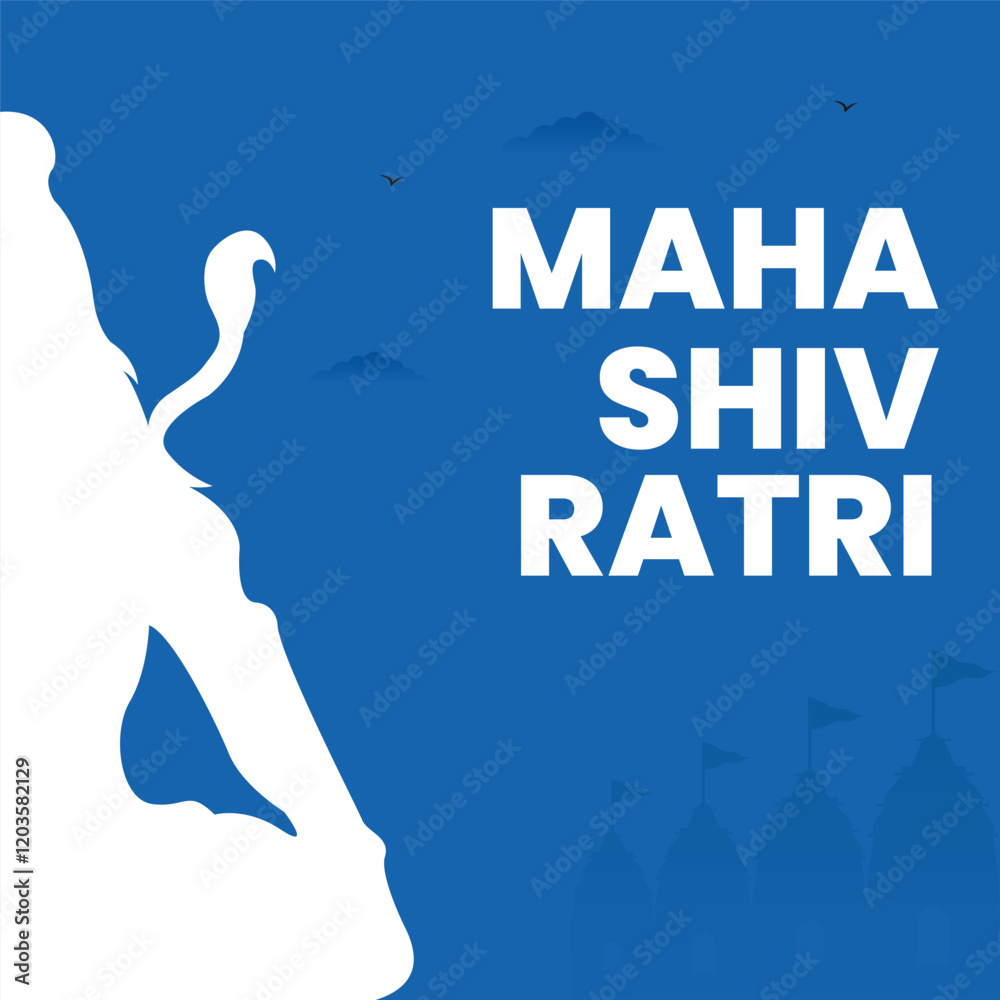 ‘Maha Shivratri’ Hindi calligraphy, Lettering means Lord Shiv Shankar ...