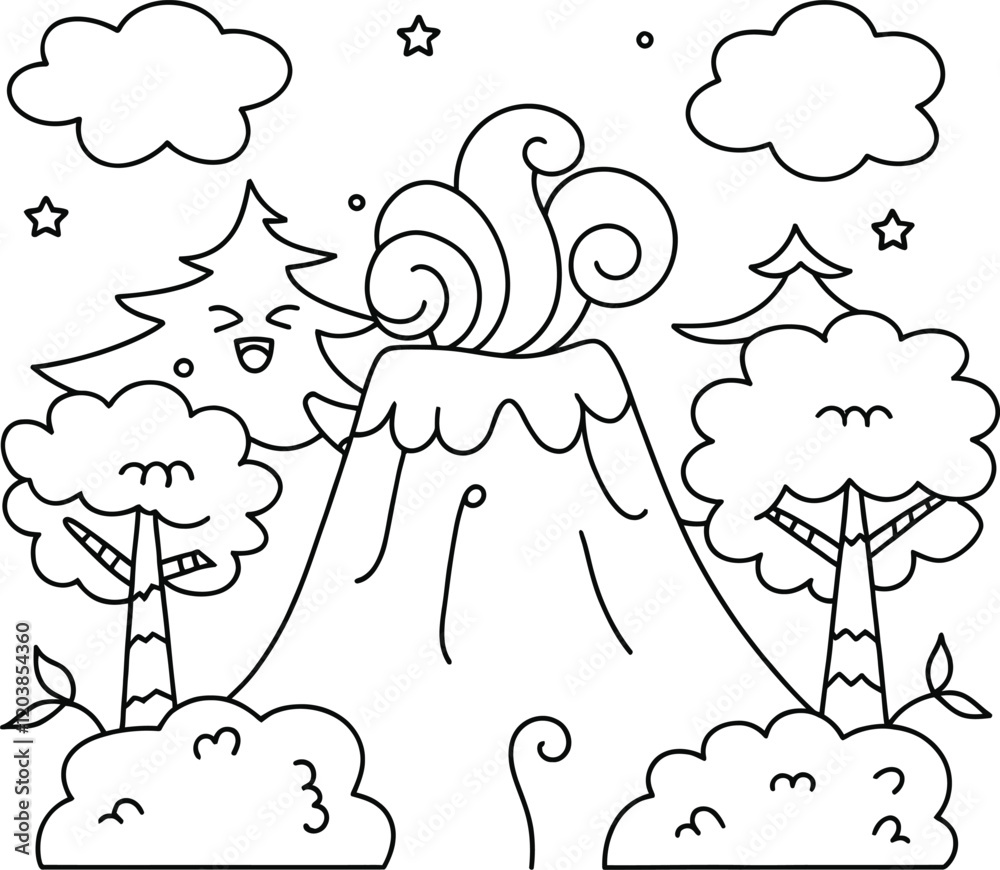 Stormy Cyclone Design for Coloring, Cyclone in Action: Coloring Fun ...