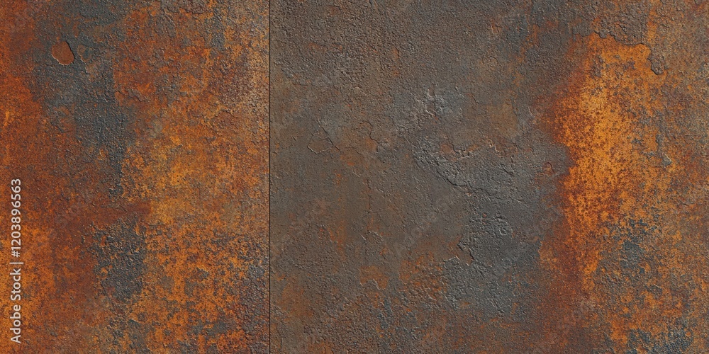 Grunge Rusted Metal Texture with Oxygen Oxidation and Corrosion Effects ...