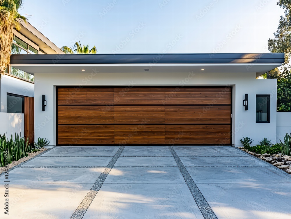 Modern Garage Door Design: A sleek, contemporary garage door with ...