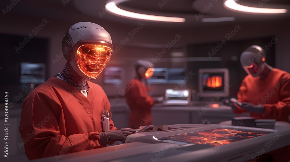 Futuristic Triage Center with Holographic Medical Displays for Advanced ...