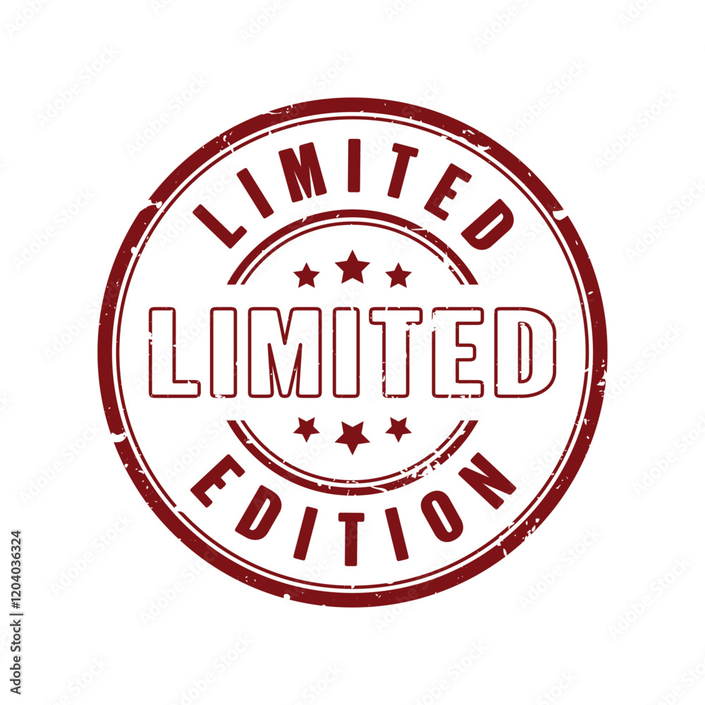 Limited edition stamp sticker logo vector design Stock Vector | Adobe Stock