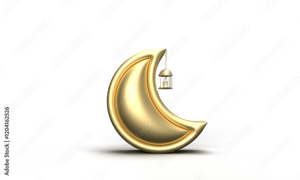 moon star shape chain lamp lightbulb golden yellow orange color object ...