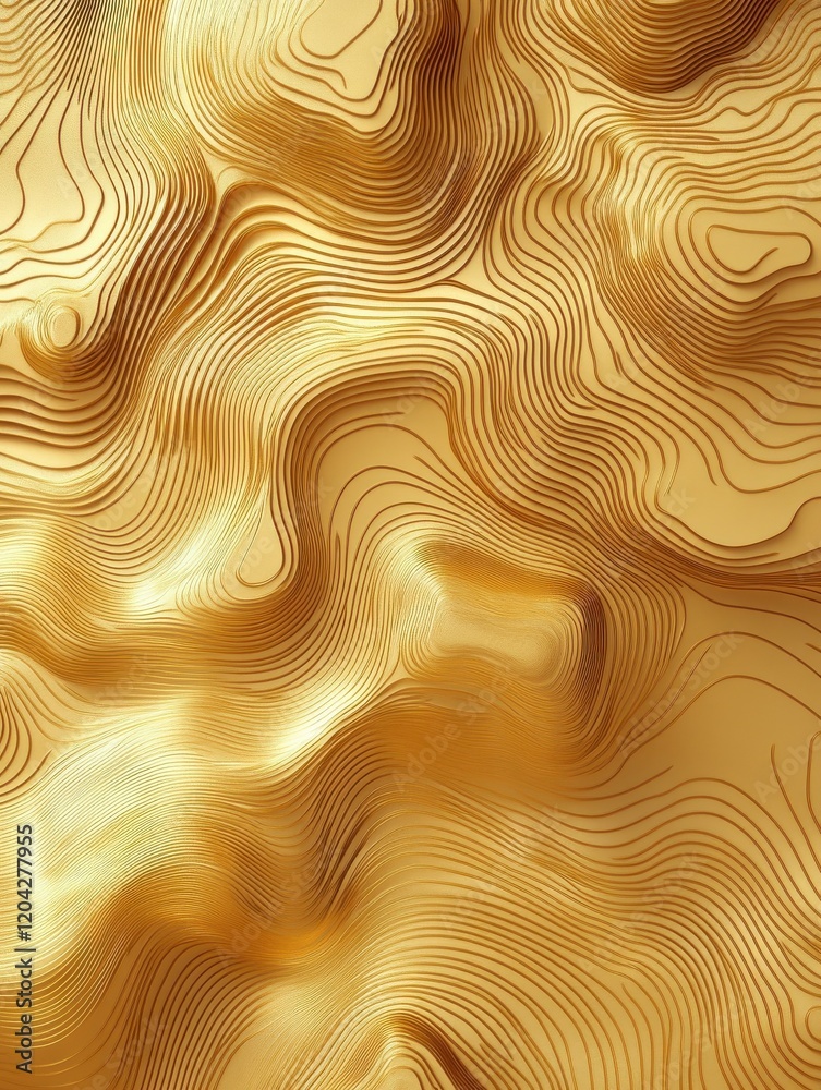 Luxury gold abstract topographic map background with golden lines ...