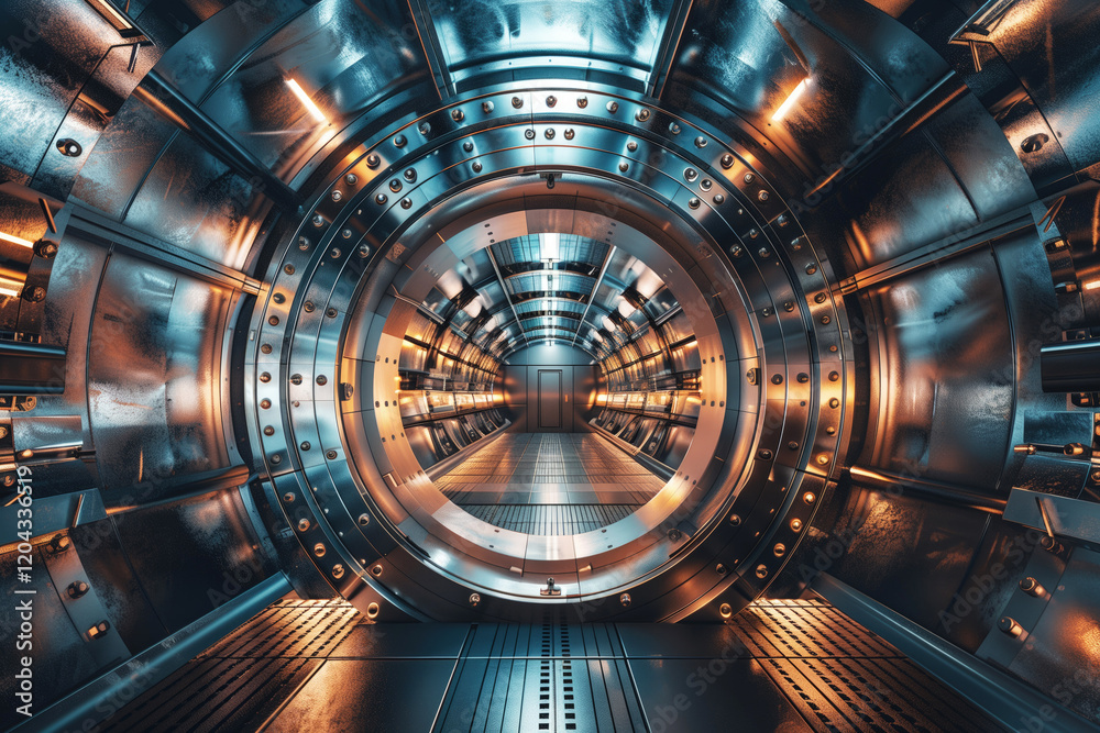 Futuristic Data Center Security Gateway with Biometric Scanning System ...