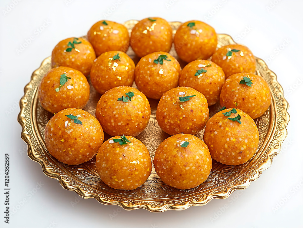 Motichoor Ladoo: Traditional Indian Sweets for Festive Celebrations Stock Photo | Adobe Stock