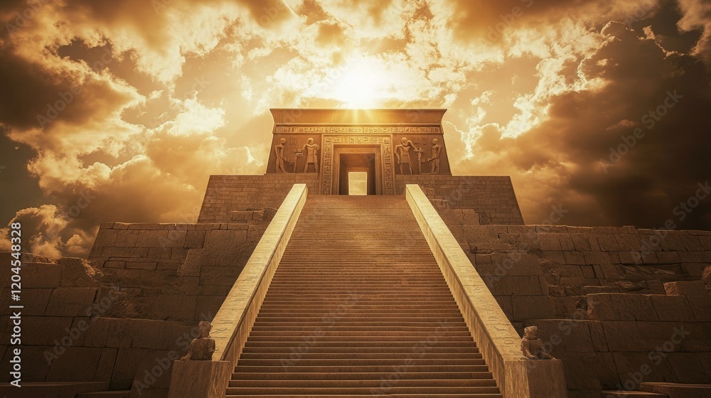 ภาพประกอบ Stock Venture into the temple of Enki within Eridu, the ...