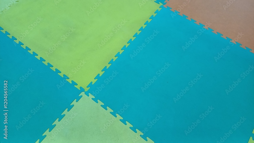 Photos of blue and green foam walls are suitable for use as editing ...