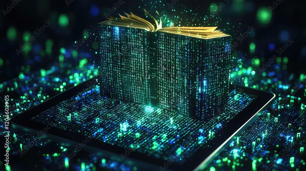 Book Digitization Transforming Pages Digital Data Flow Educational Technology Seamless