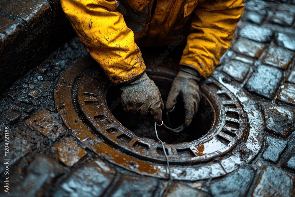 manhole cover inspection and sewer line cleaning with hydro jetting by ...