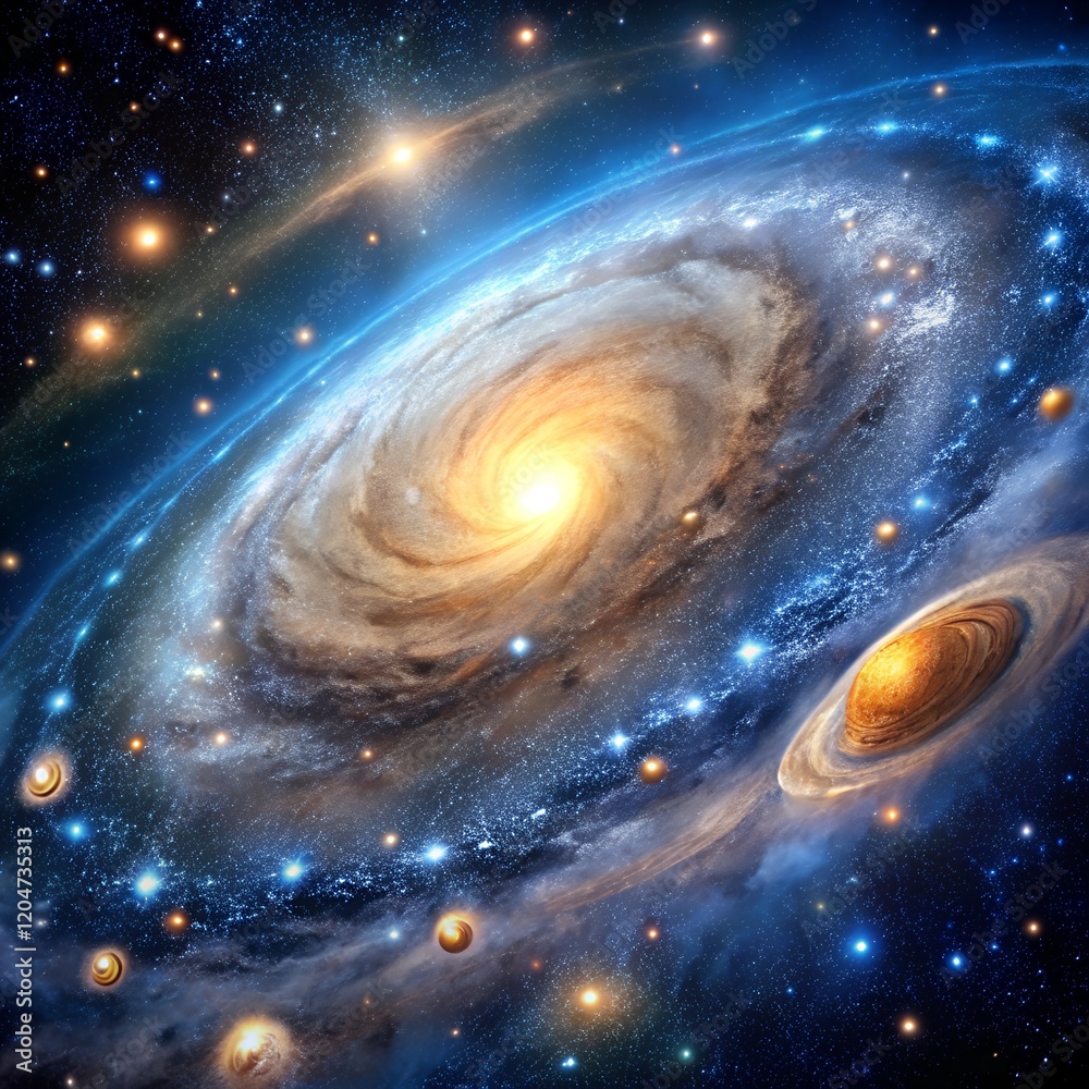 Universe Space Stars Cosmos Planets Earth Moon Sun Infinity Galaxies ...