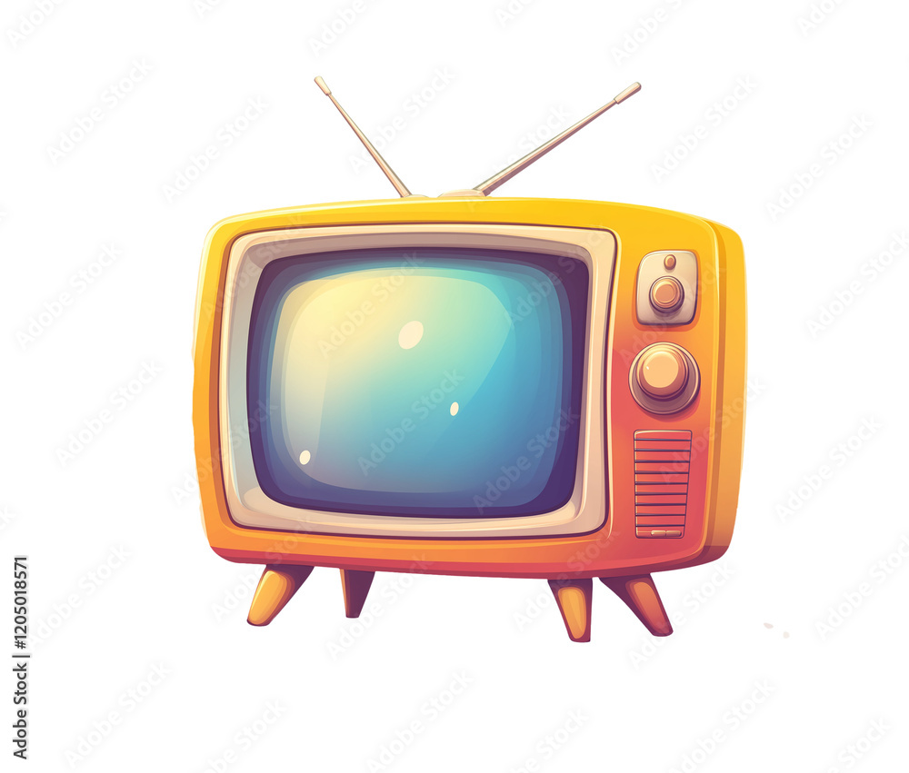 retro tv set, Transparent background, on white background, PNG free ...
