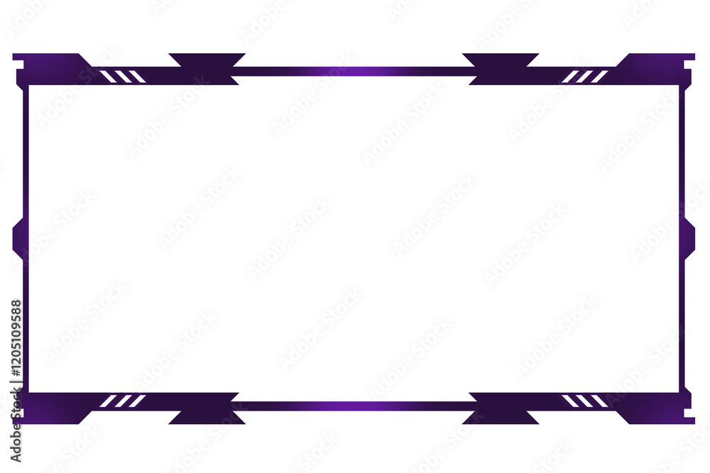 Twitch overlay facecam design with transparent background, gaming ...