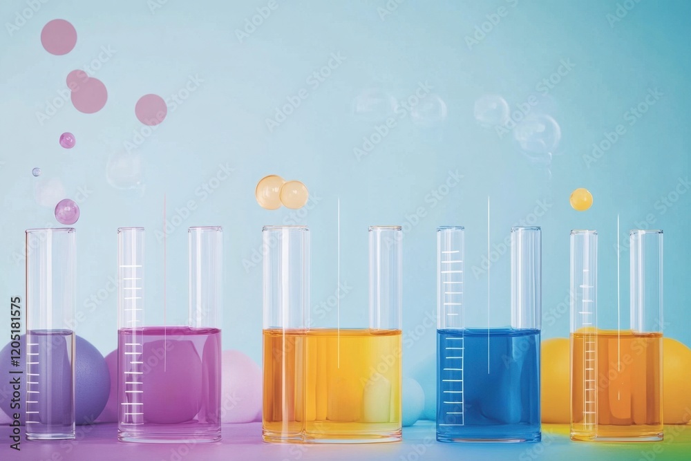 Educational infographic on ph scale acid base reactions chemistry lab ...