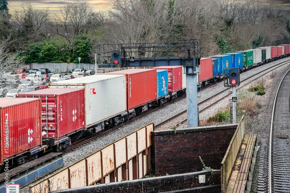 British Rail Network Rail - West Midlands Station England UK Diesel ...