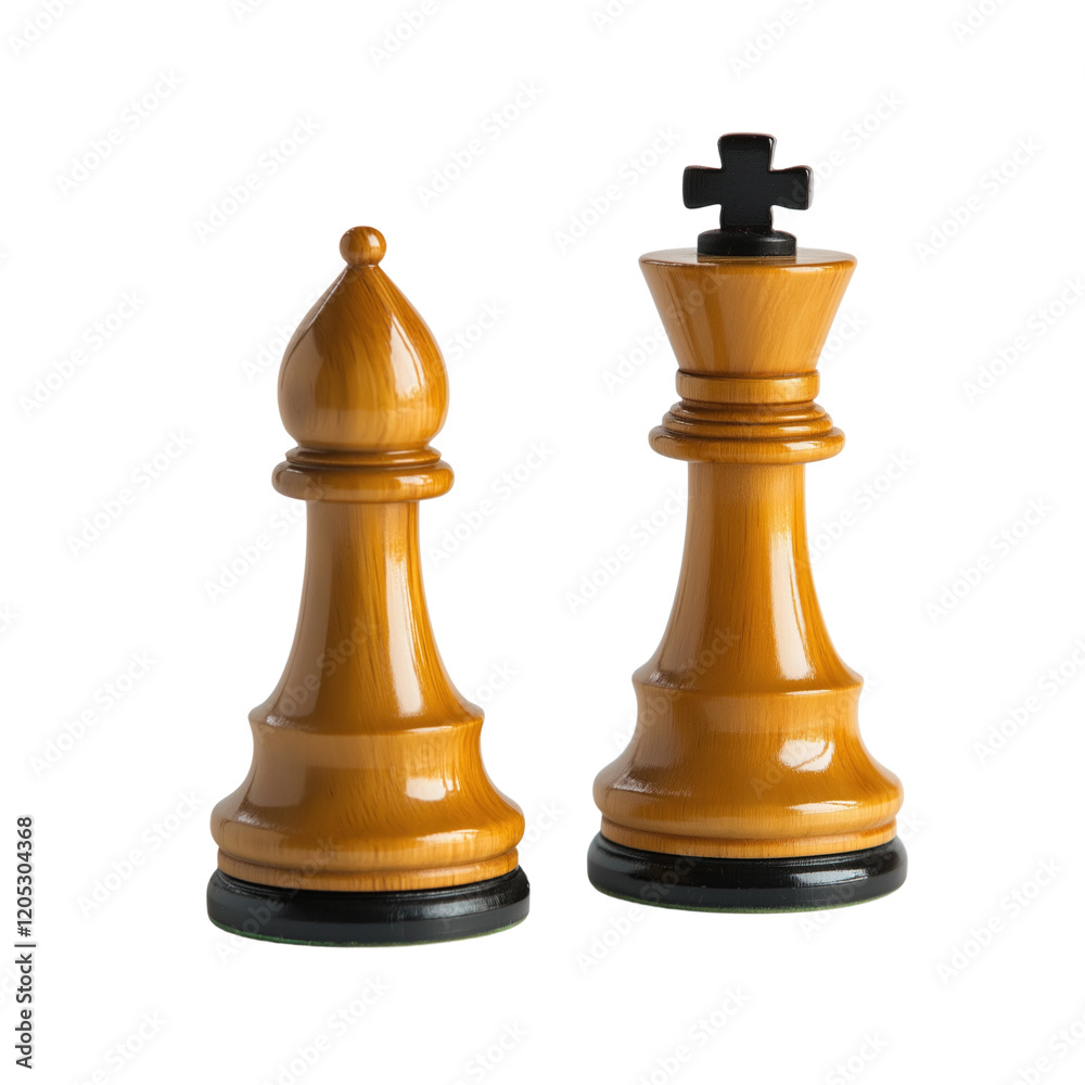 Classic design of king and queen chess pieces transparent background ...