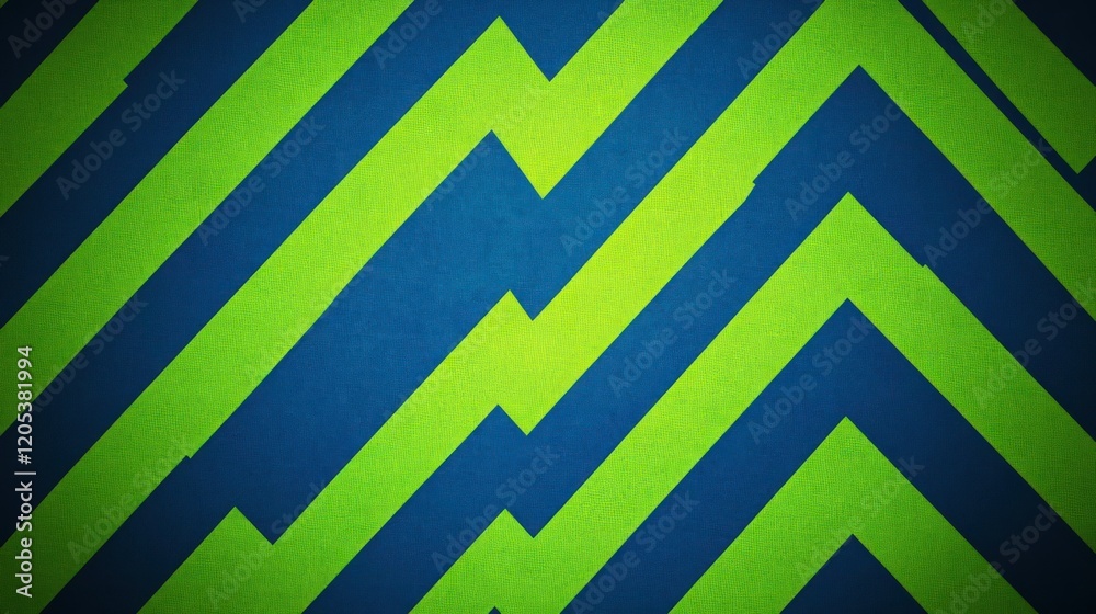 Green screen loop chevron blue stripes wipe transitions from left to ...