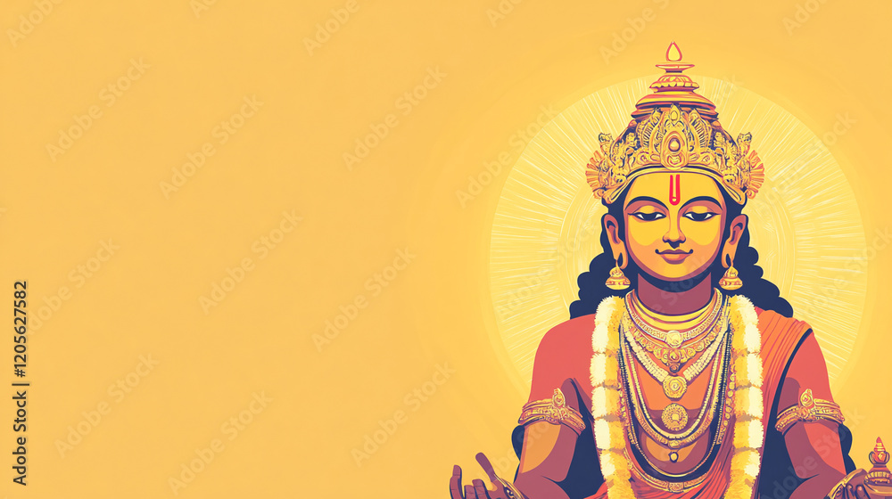 lord god Kartikeya (Murugan, Subrahmanya) seated with his Vel and ...