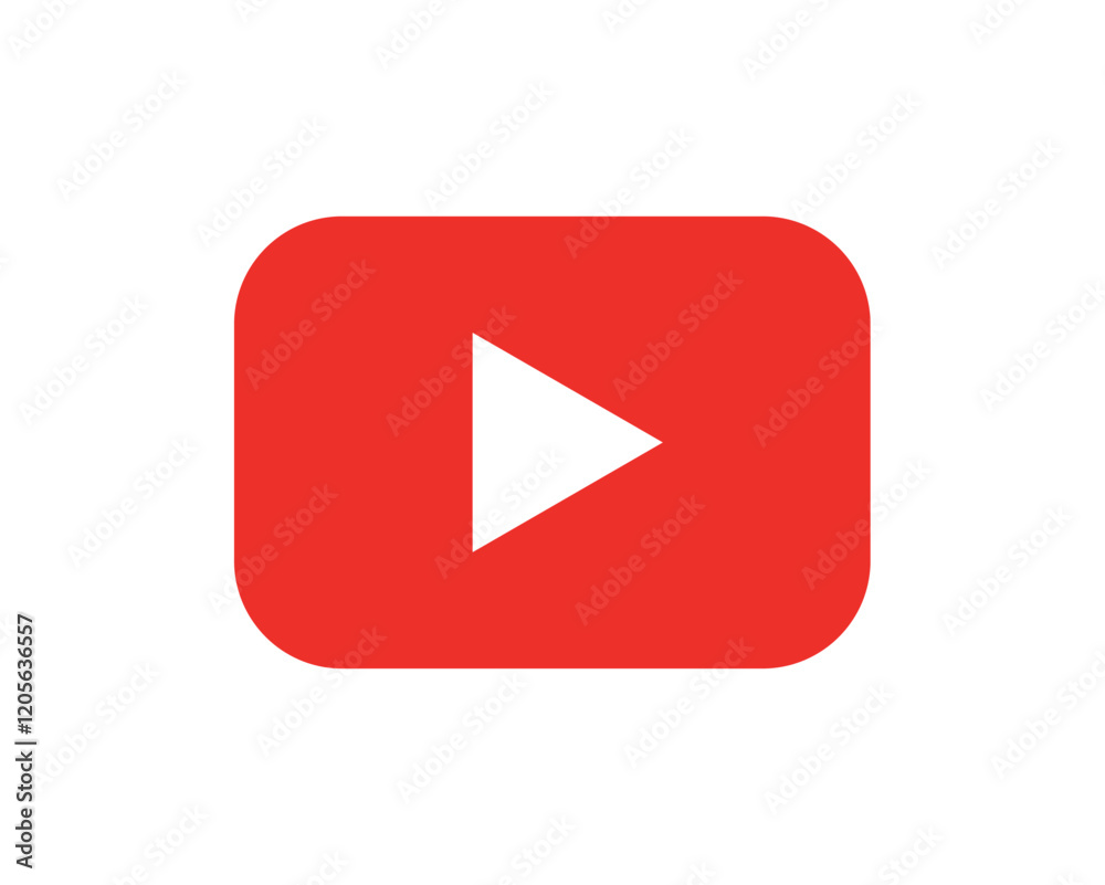 YouTube logo and play button vectors Stock Vector | Adobe Stock