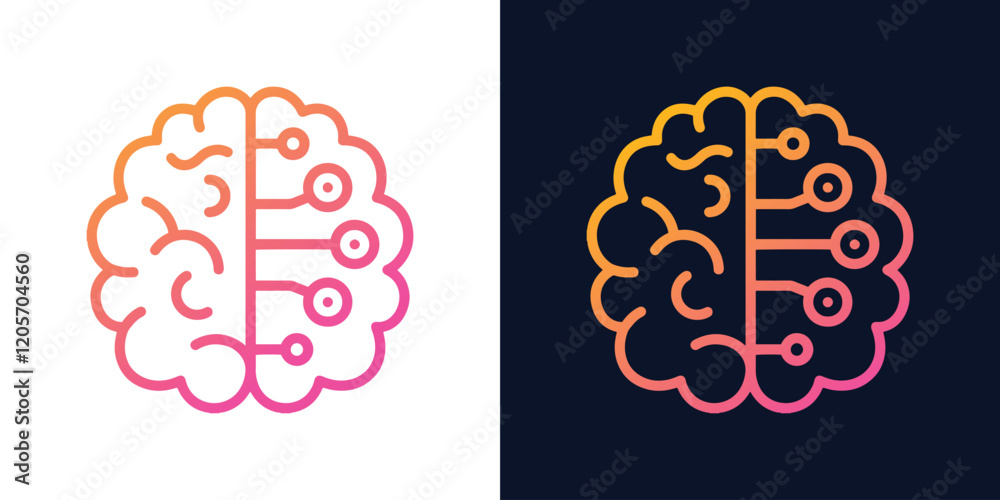 Artificial Intelligence AI Chip in Human Brain. Artificial Intelligence ...